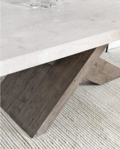 Durant Reclaimed Wood & Concrete Table | Terra Nova Designs